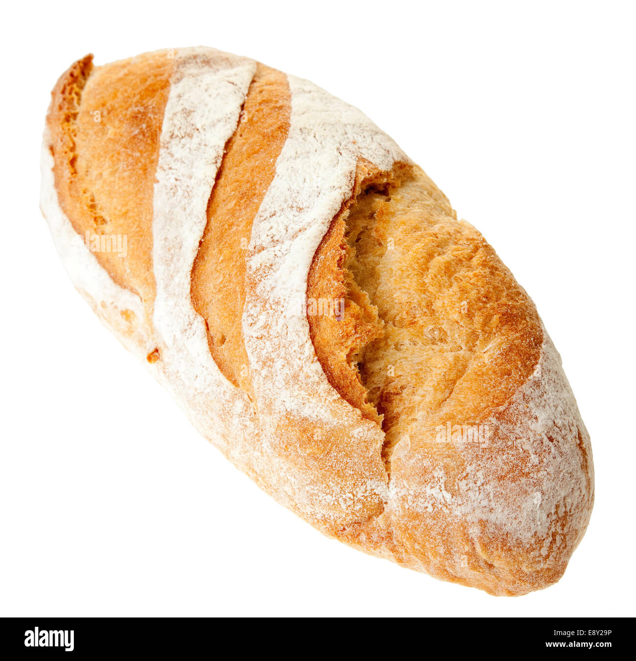 bread on a white background Stock Photo - Alamy