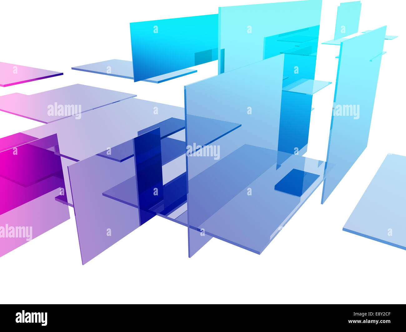 3d cubes with glossy light effects Stock Photo - Alamy