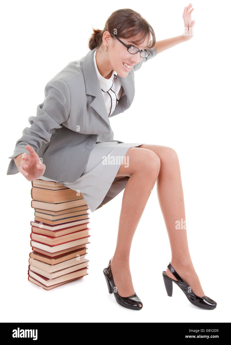 woman and book Stock Photo - Alamy