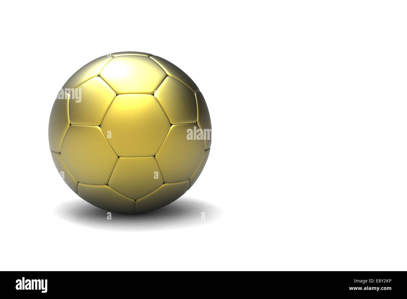 golden soccer ball Stock Photo - Alamy