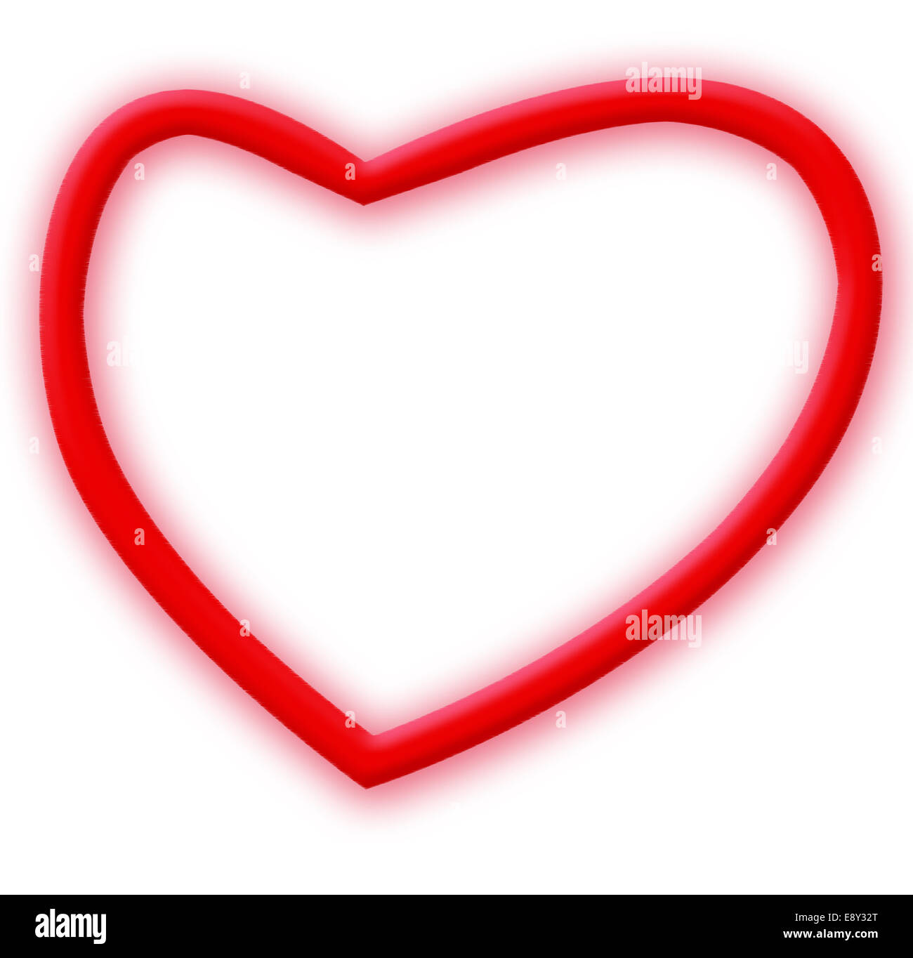 Red heart on colorful Cut Out Stock Images & Pictures - Alamy