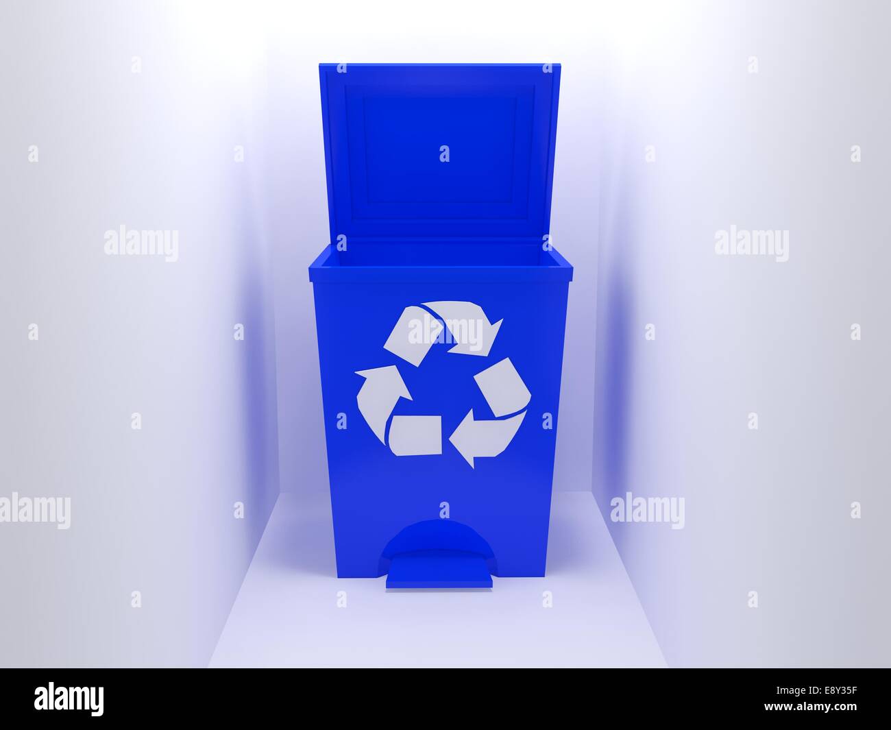 Blue recycle sign hi-res stock photography and images - Alamy