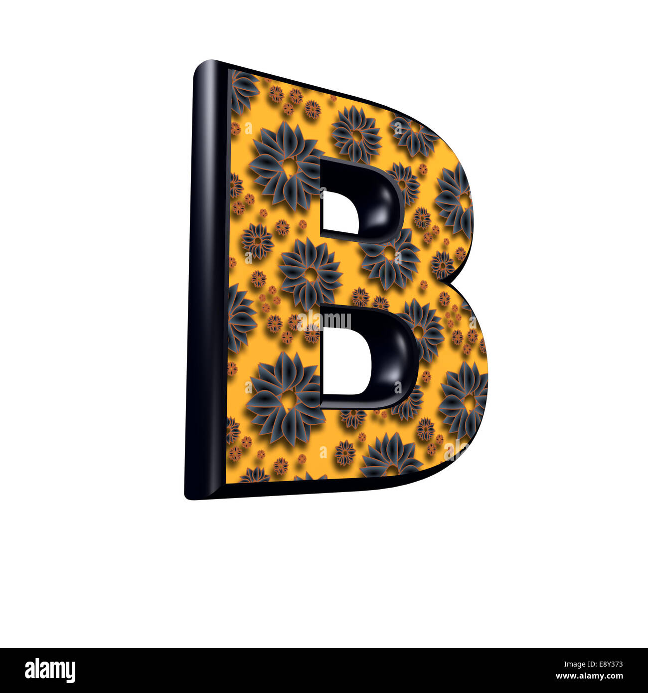 Floral font letter t Cut Out Stock Images & Pictures - Alamy