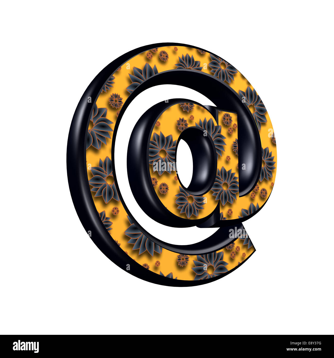 3d web sign with floral design Stock Photo - Alamy