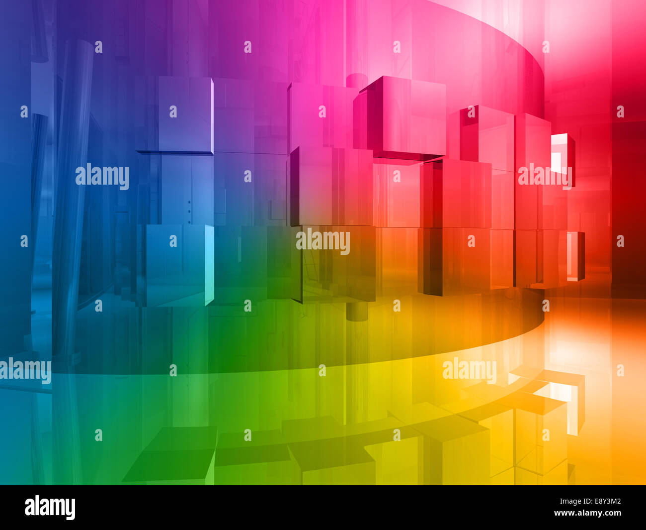 conceptual architecture, open space of colors Stock Photo - Alamy
