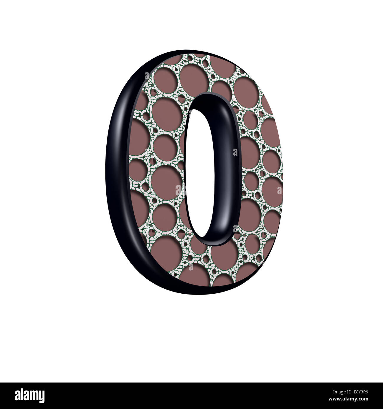 3d digit with abstract texture Stock Photo - Alamy