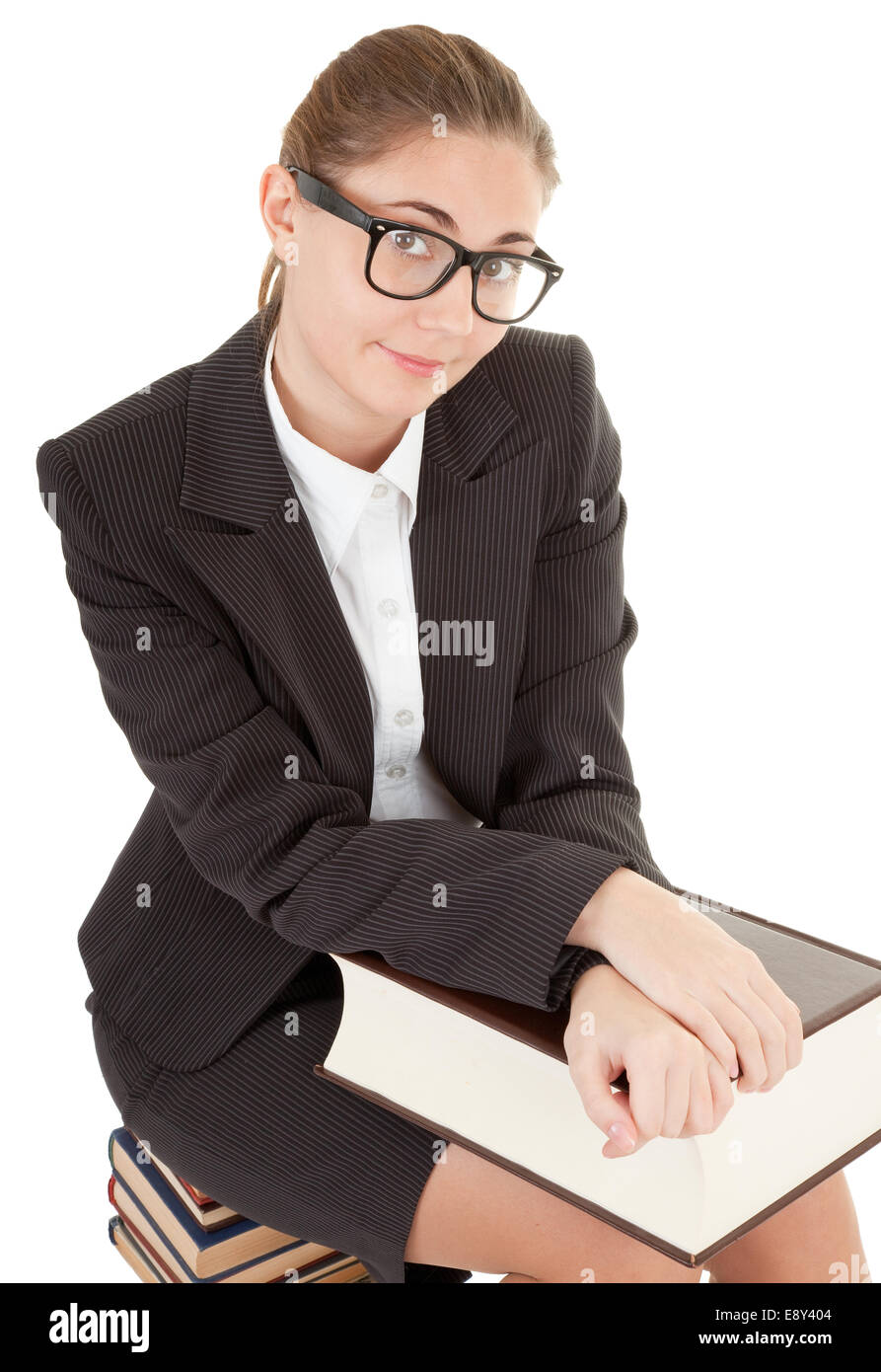 woman and book Stock Photo - Alamy