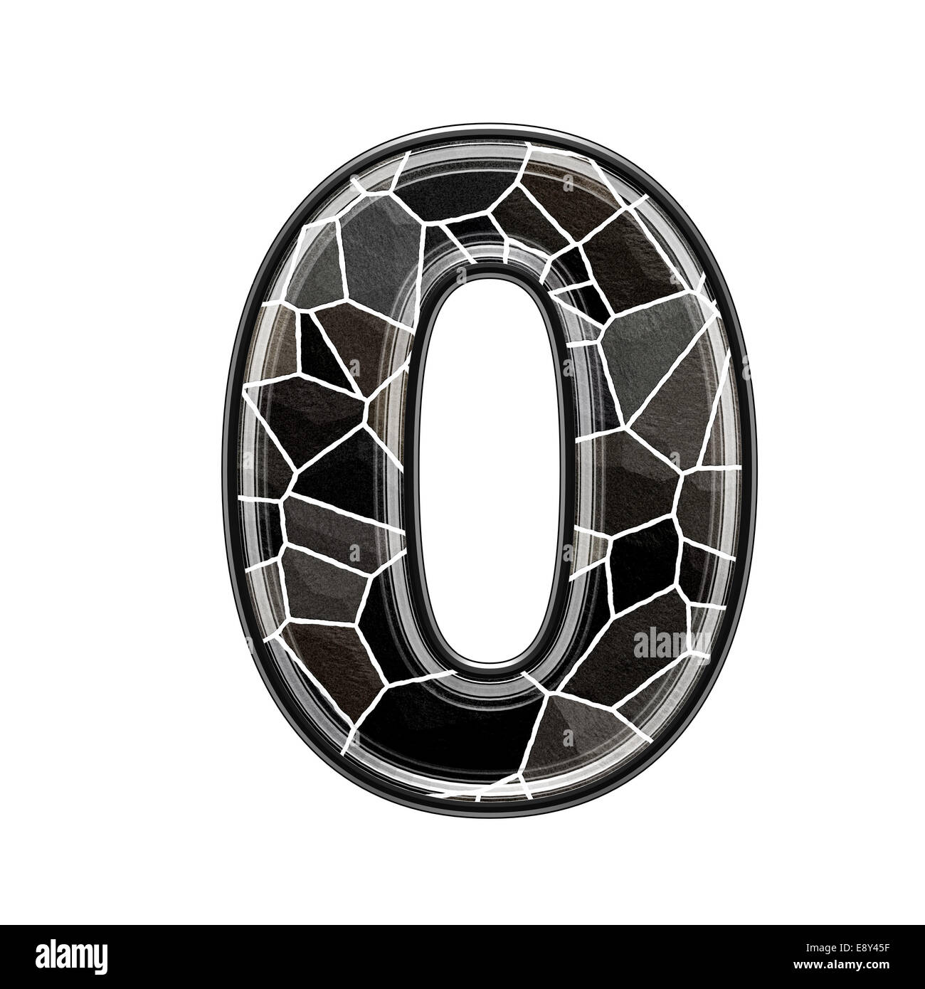 Abstract 3d letter with stone wall texture - 0 Stock Photo - Alamy