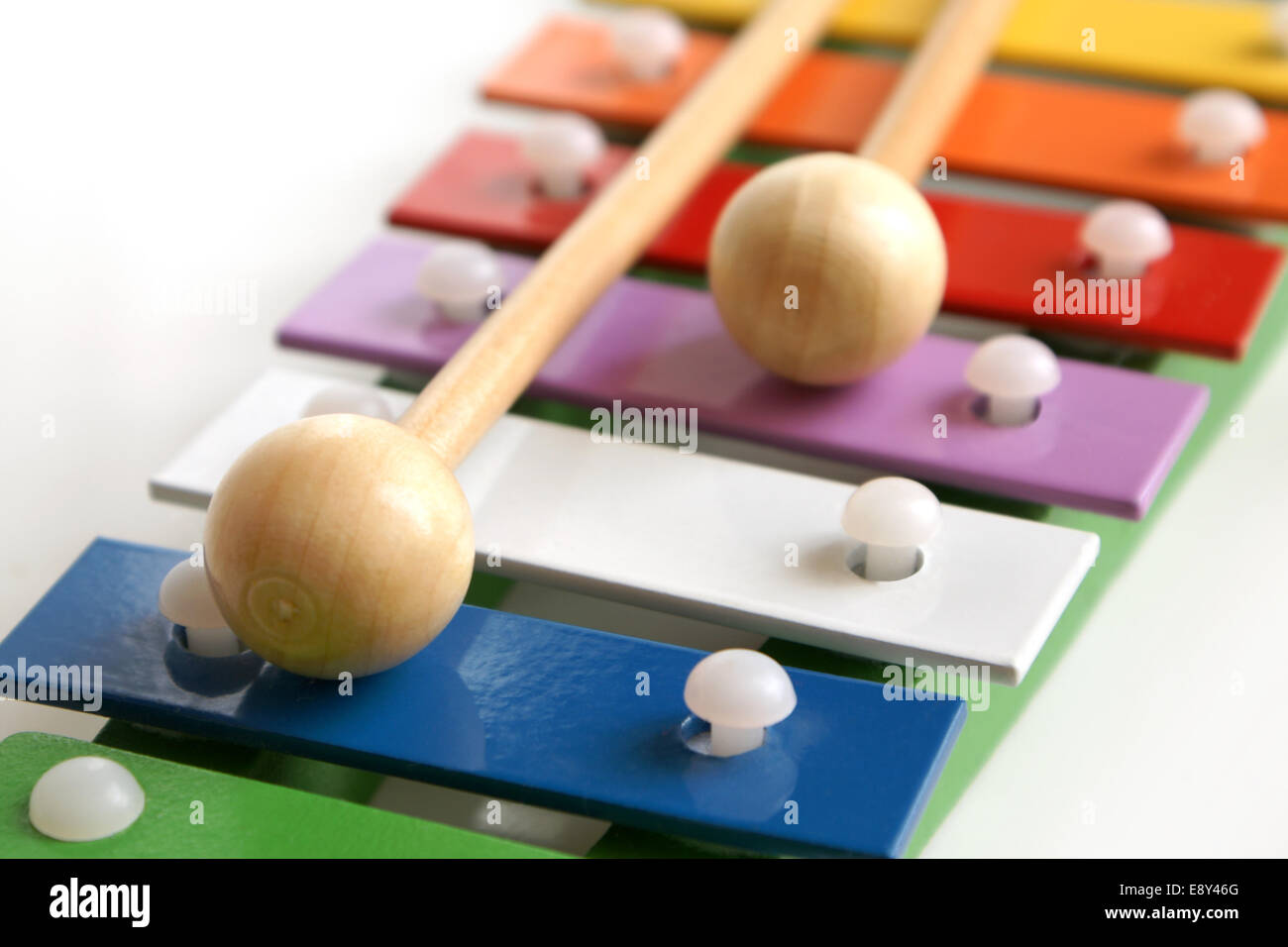 Toy colorful xylophone Stock Photo - Alamy