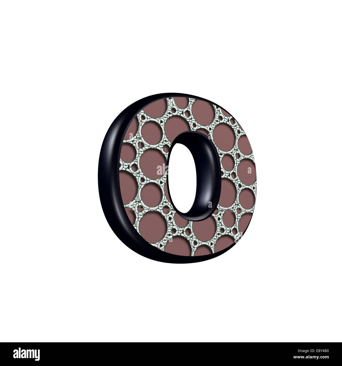 3d letter with abstract texture - o Stock Photo - Alamy