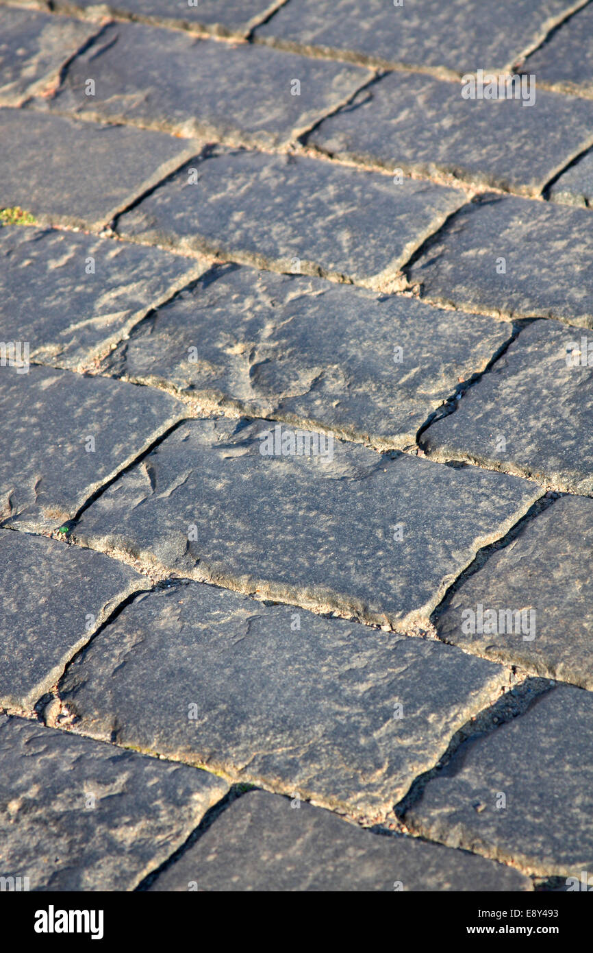 Close-up of old cobblestone Stock Photo - Alamy