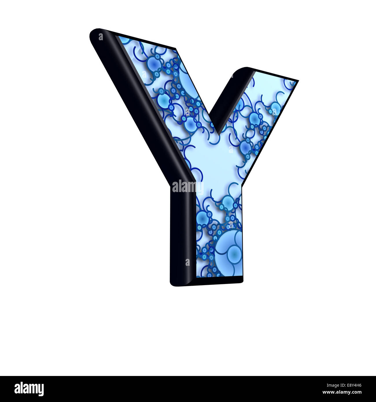 Blue y letter hi-res stock photography and images - Alamy