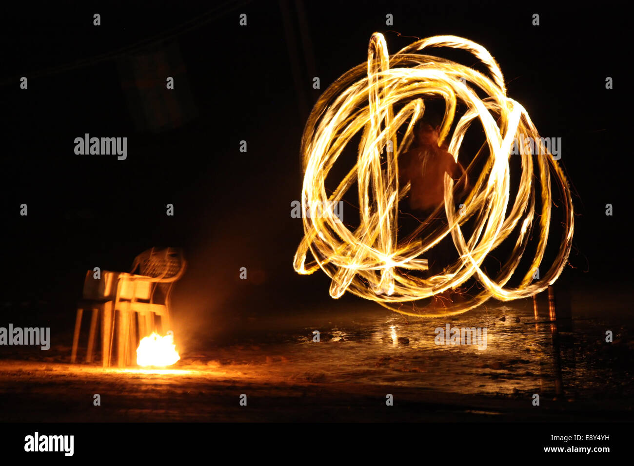 Stunt man on fire stunt hi-res stock photography and images - Alamy