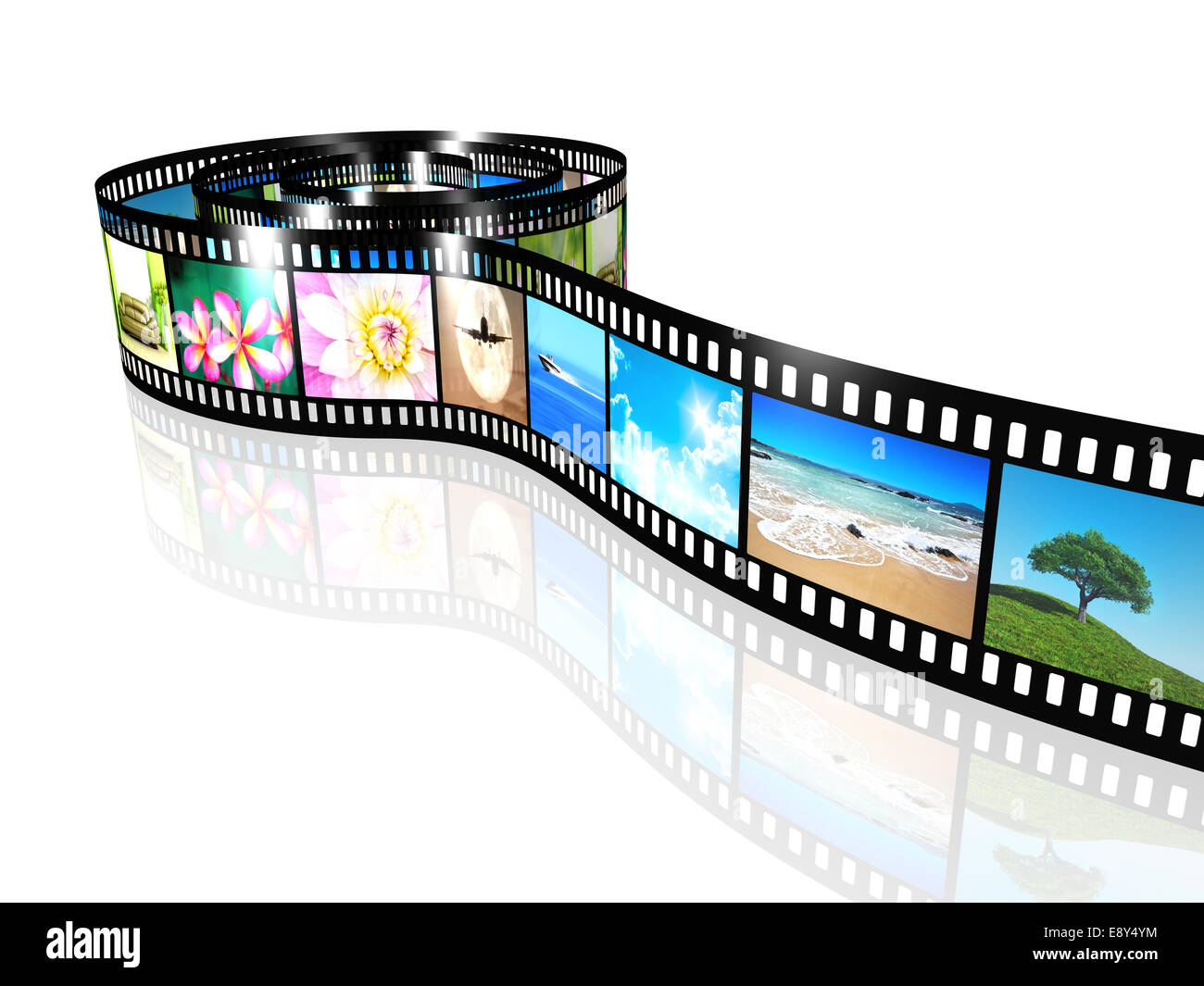 Filmstrip cinema movie negative line hi-res stock photography and ...