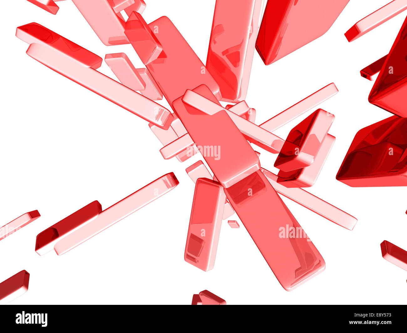 Red 3d cubes with glossy light effects Stock Photo - Alamy