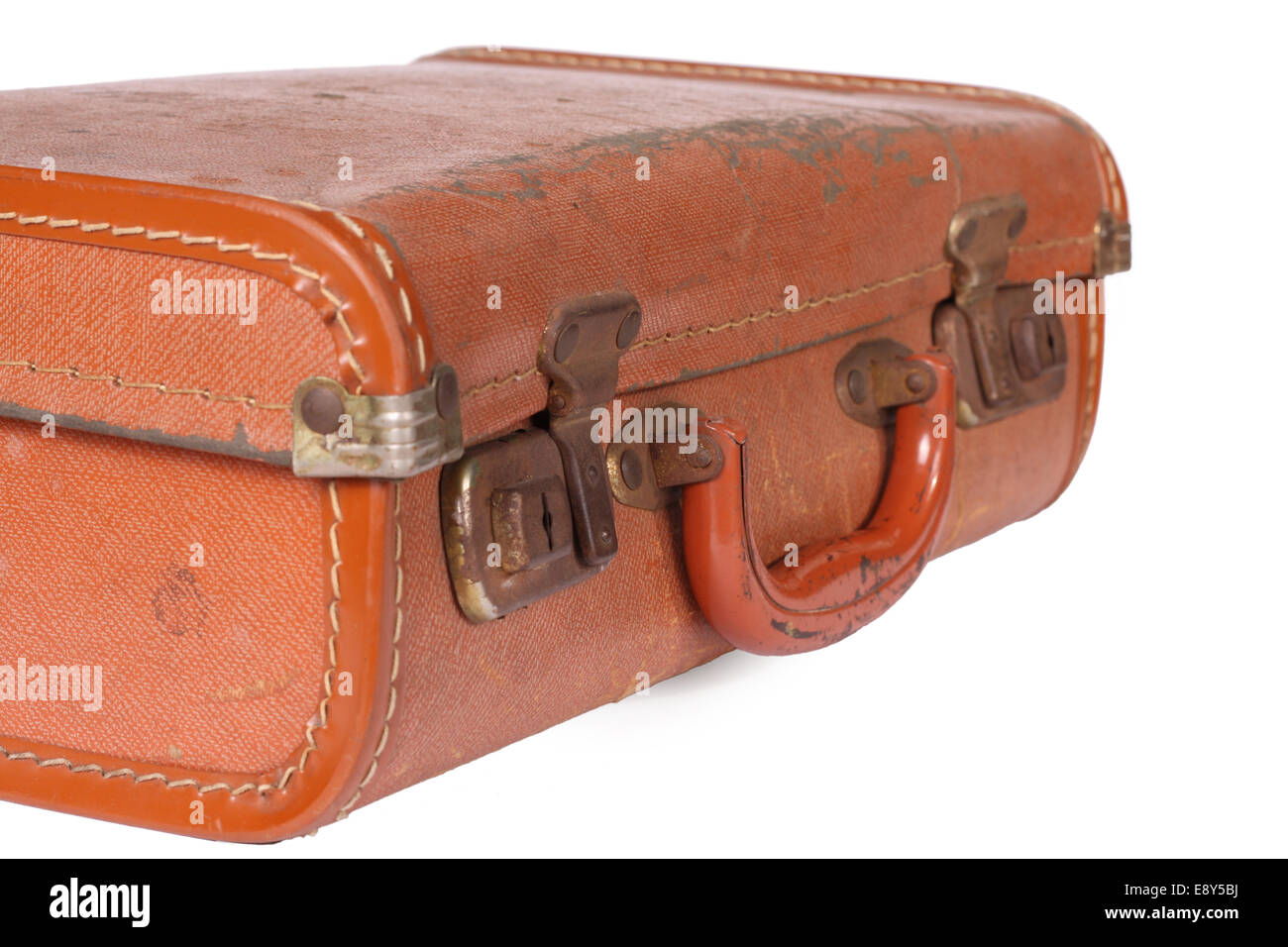 old leather suitcase Stock Photo - Alamy