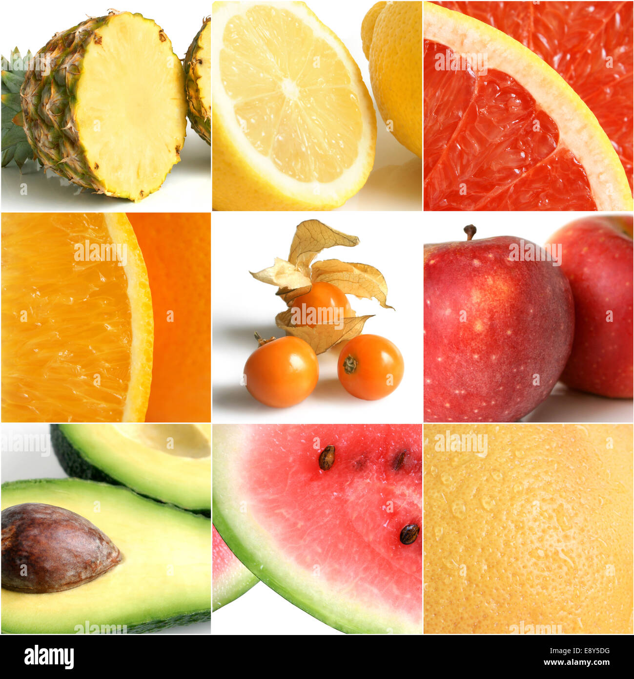 Fruit collage hi-res stock photography and images - Alamy
