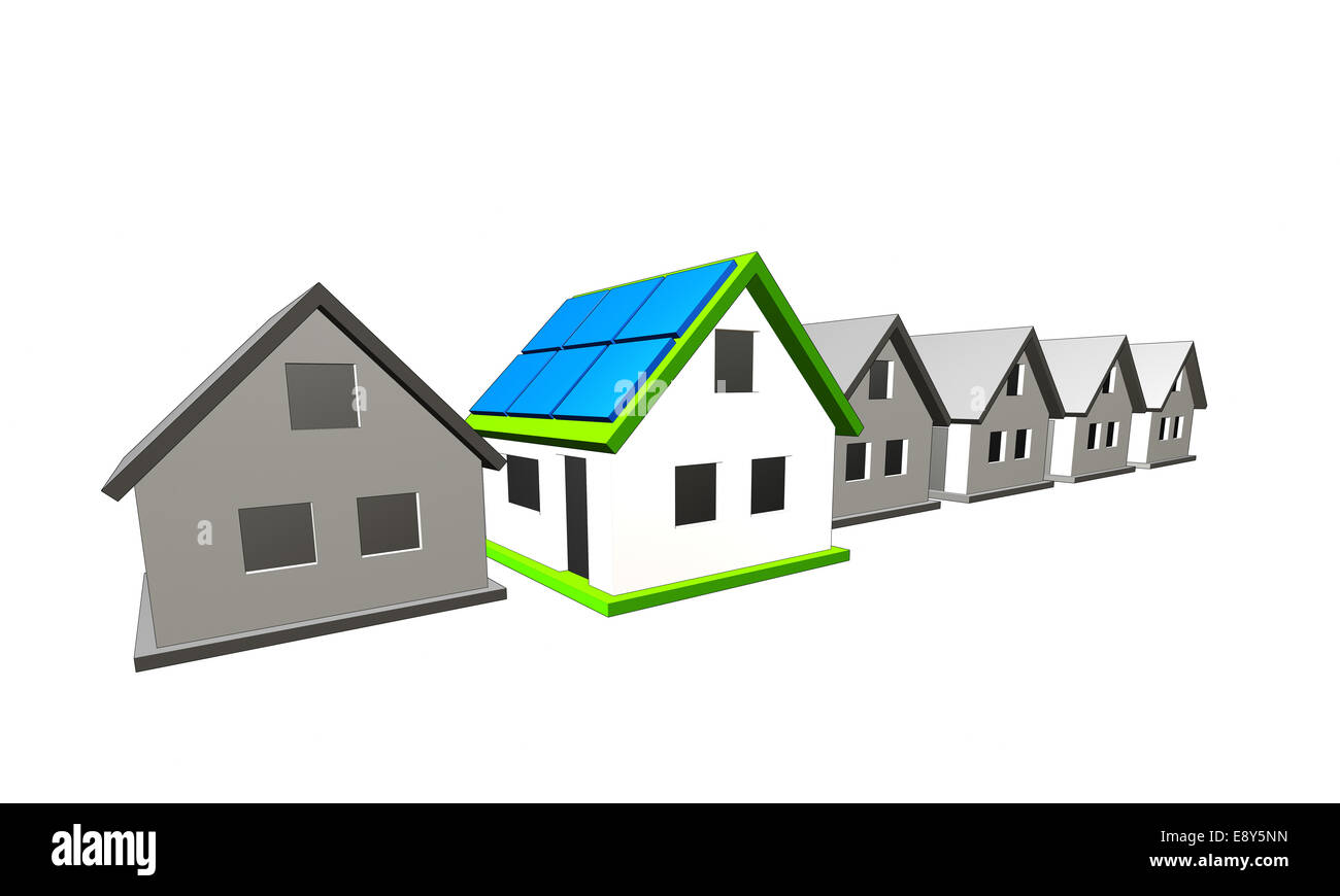 Row house Cut Out Stock Images & Pictures - Alamy