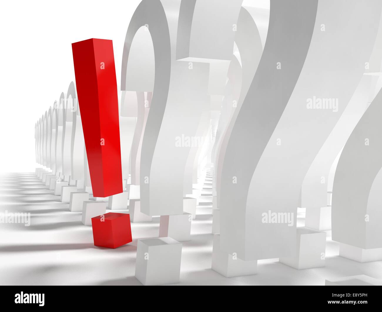 questions and exclamation sign Stock Photo - Alamy