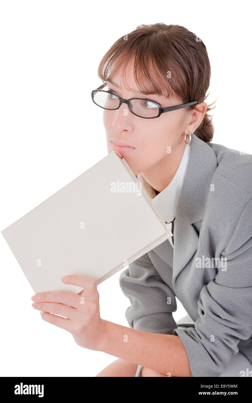 woman and book Stock Photo - Alamy