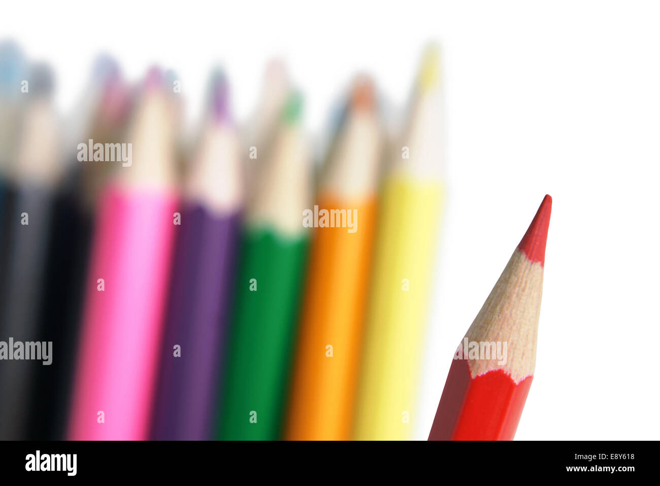 Colored pencils closeup Stock Photo - Alamy
