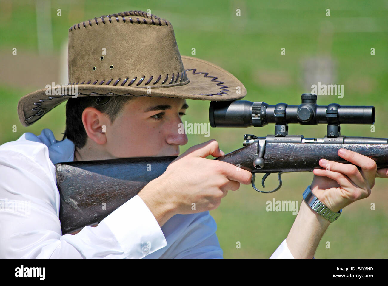 Boy Gun High Resolution Stock Photography and Images - Alamy