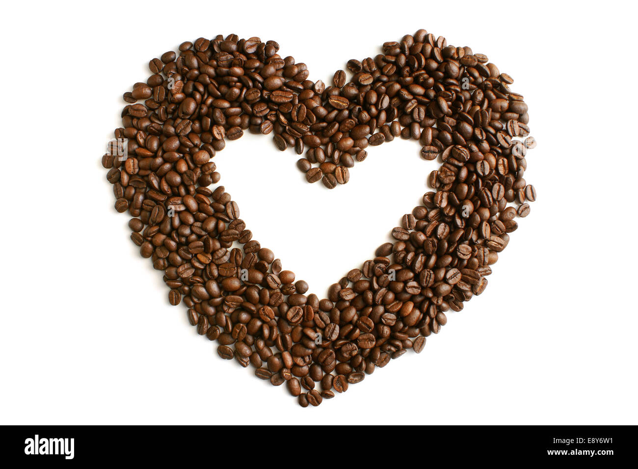 Heart coffee beans Cut Out Stock Images & Pictures - Alamy