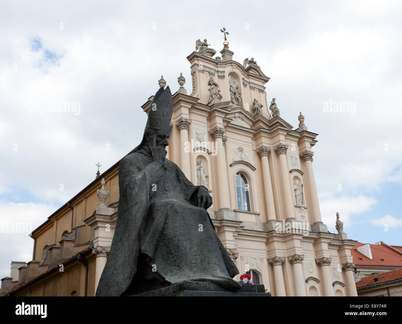 Statue of Wyszynski in Warsaw Stock Photo - Alamy