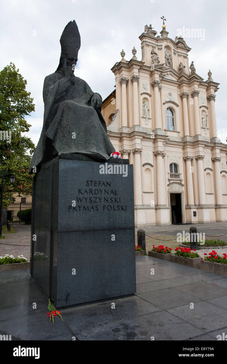 Statue of Wyszynski in Warsaw Stock Photo - Alamy