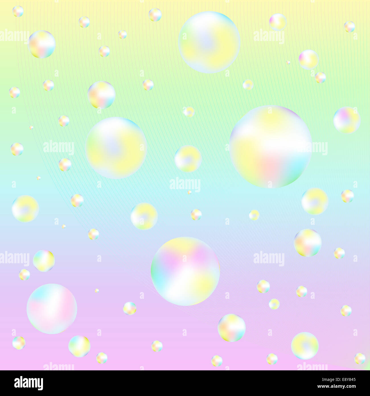 Background With Soap Bubbles Stock Photo - Alamy