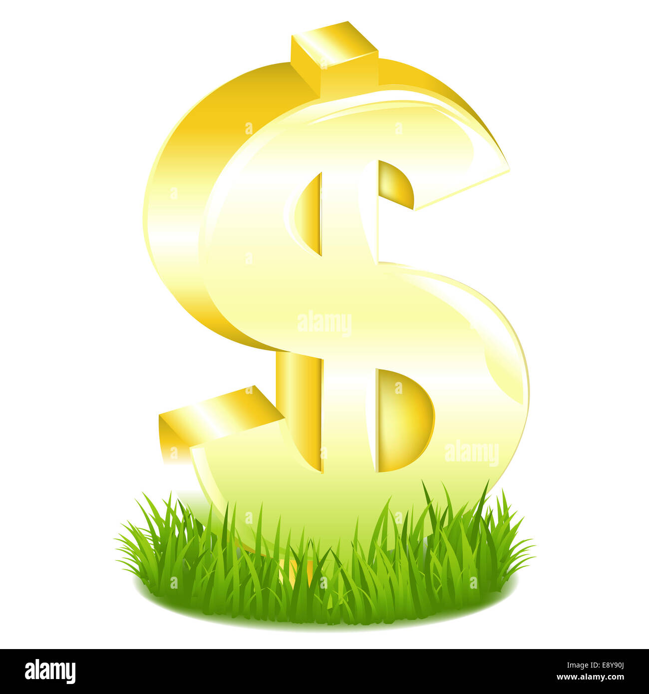 Dollar sign in white hi-res stock photography and images - Alamy