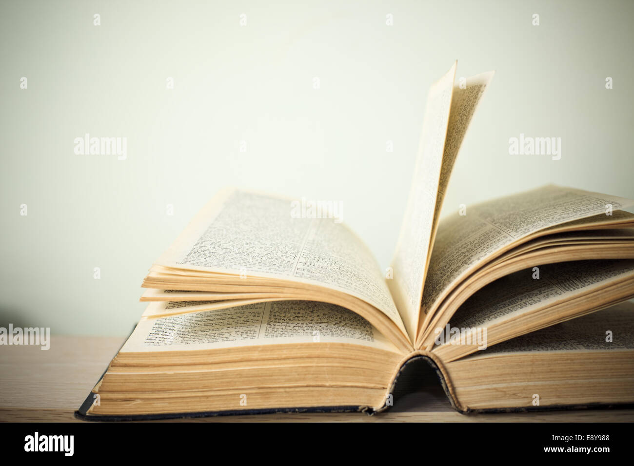 School book open hi-res stock photography and images - Alamy