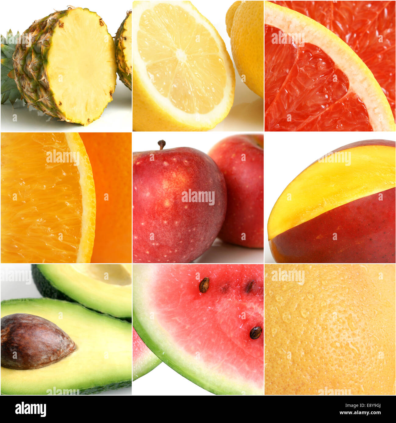 Fruit collage hi-res stock photography and images - Alamy