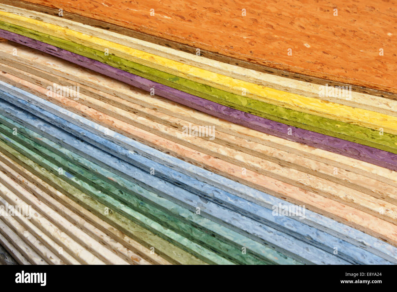 Collection multicolored linoleum Stock Photo - Alamy