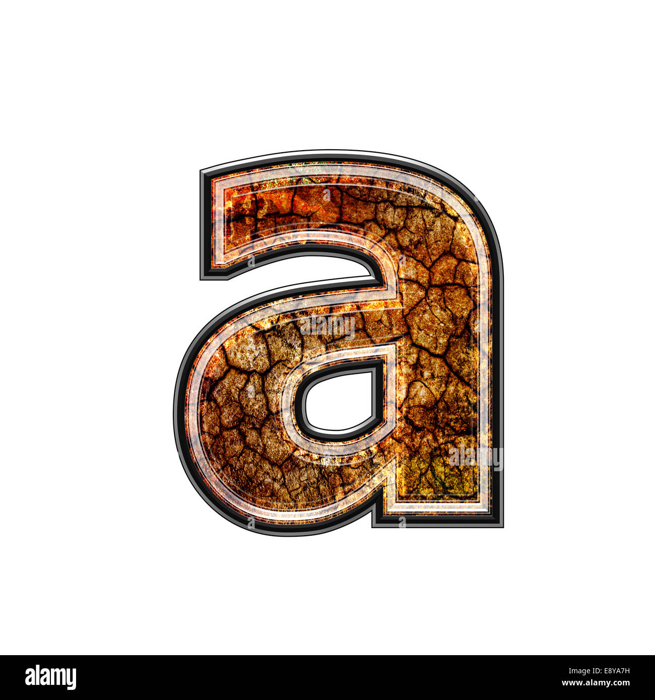 3d letter with grunge texture - a Stock Photo - Alamy