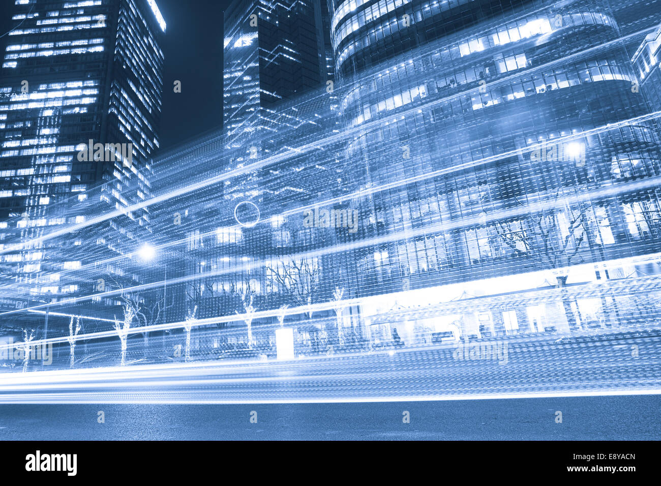 Light trails transport metro city hi-res stock photography and images ...