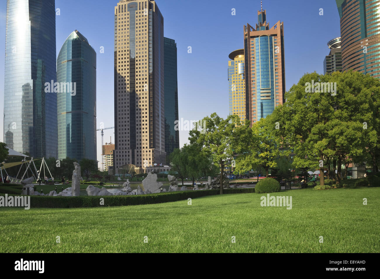Shanghai architecture trees hi-res stock photography and images - Alamy