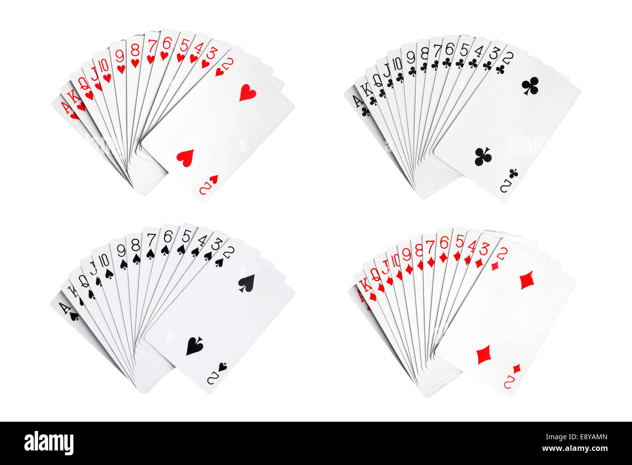 Playing cards fan Cut Out Stock Images & Pictures - Alamy