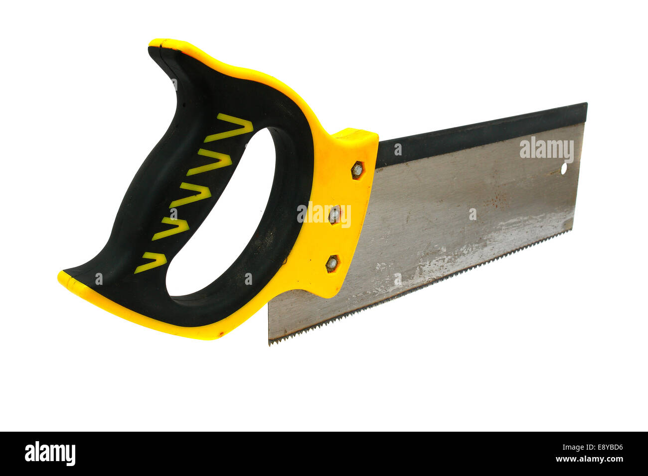 Hand saw metal cutting Cut Out Stock Images & Pictures - Alamy