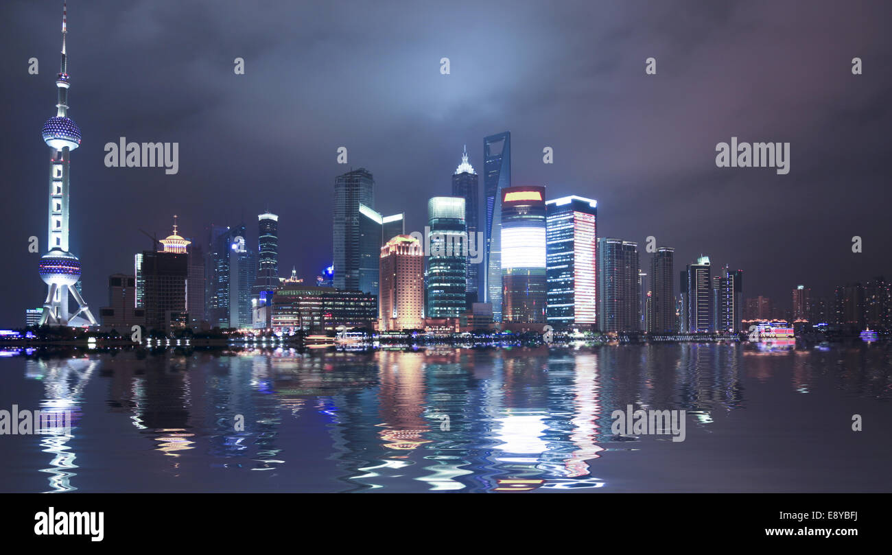 night view of shanghai Stock Photo - Alamy