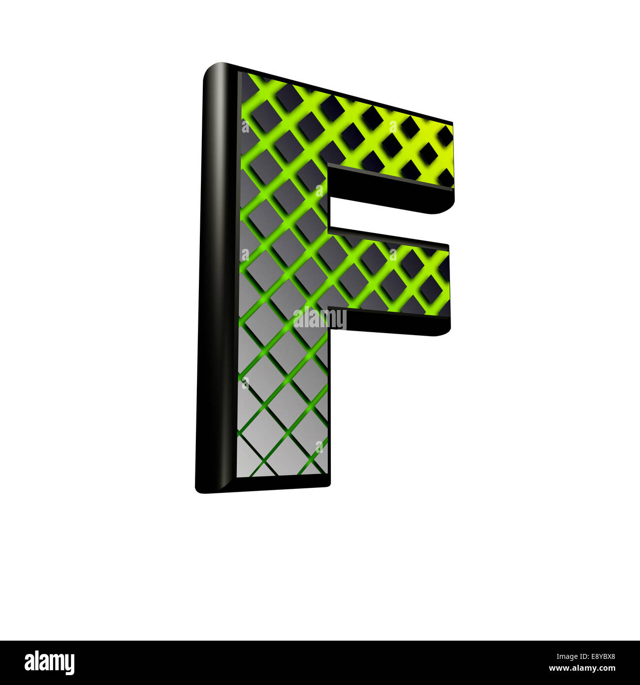 Green letter f hi-res stock photography and images - Alamy