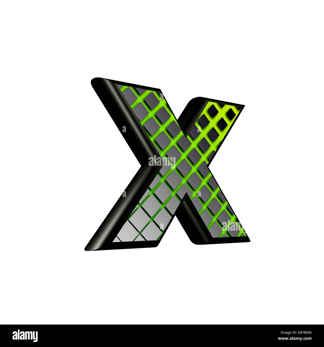Green letter x hi-res stock photography and images - Alamy