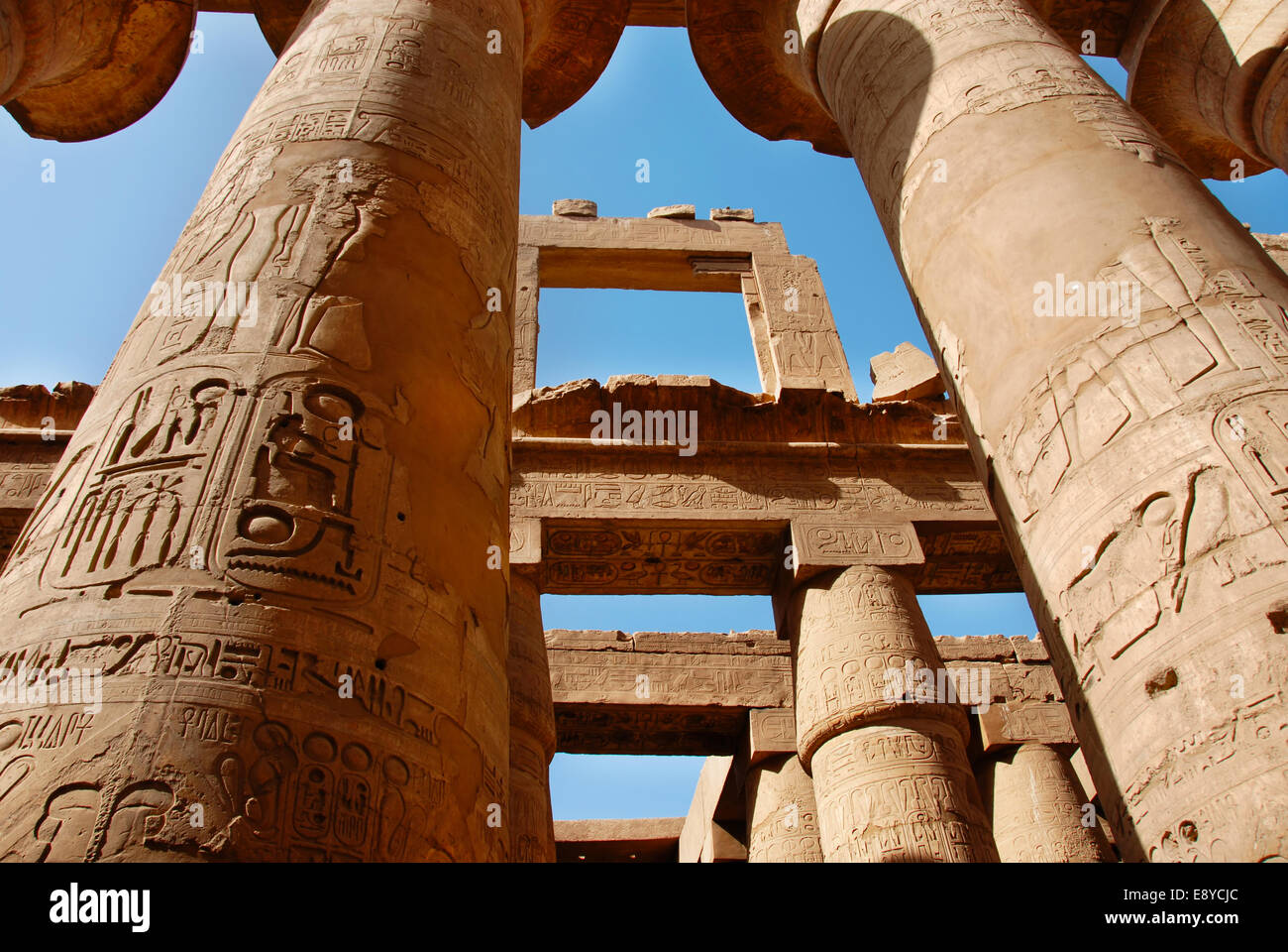 Karnak temple drawing hi-res stock photography and images - Alamy