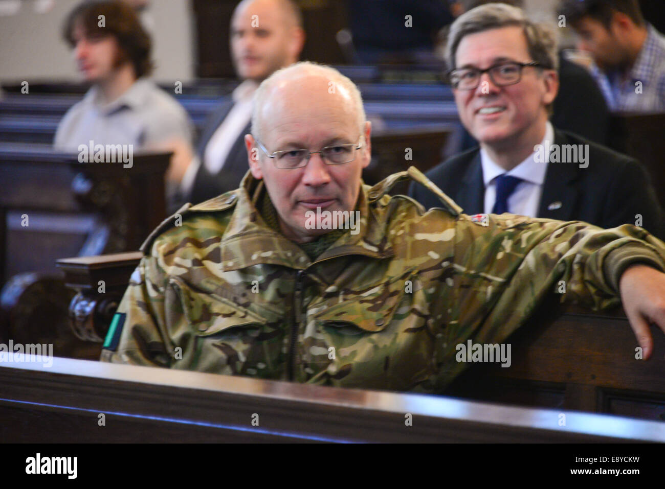 London,UK. 16th October, 2014. Speaker Lieutenant-General 'John Lorimer ...