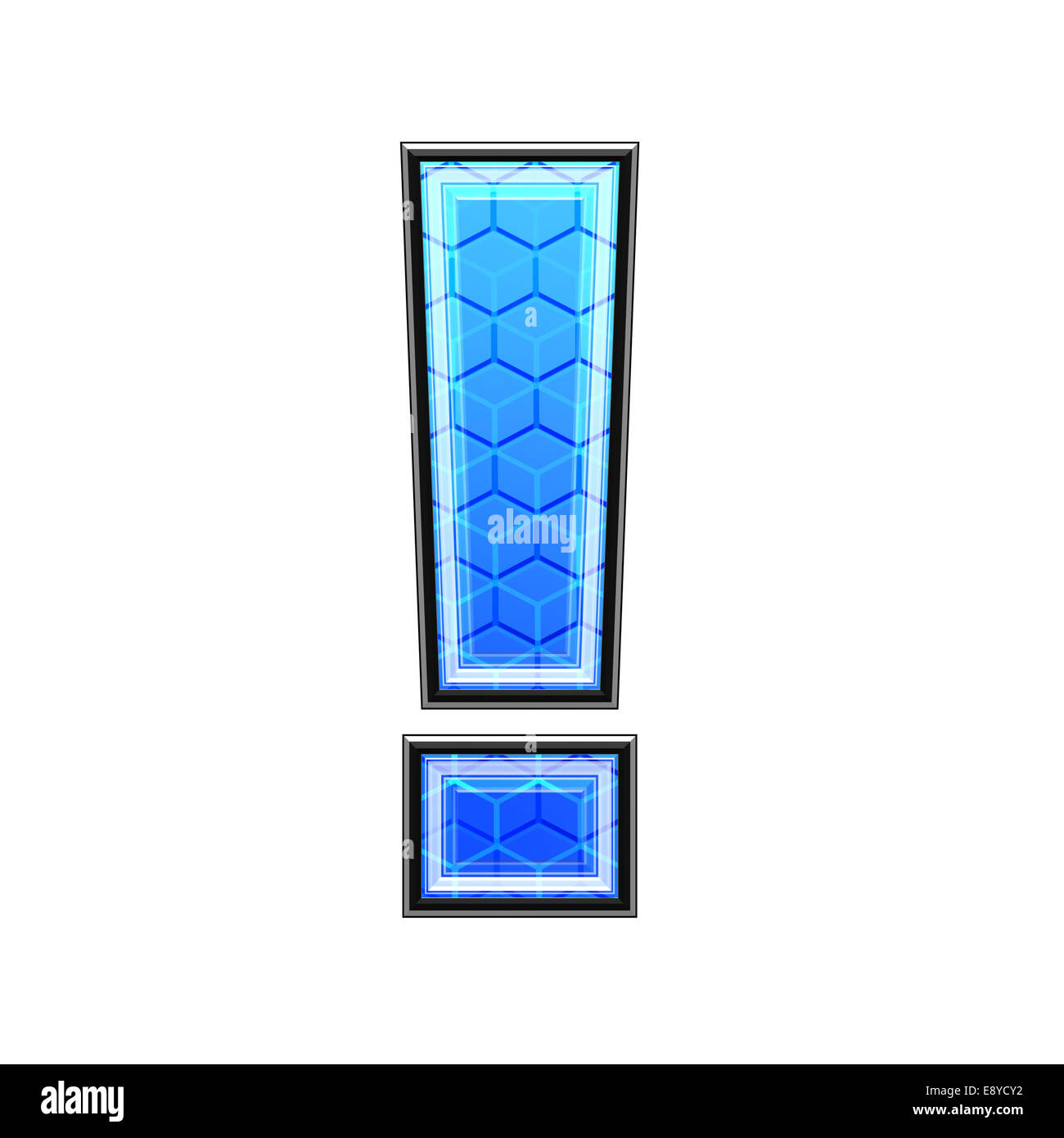 Abstract 3d letter Stock Photo - Alamy