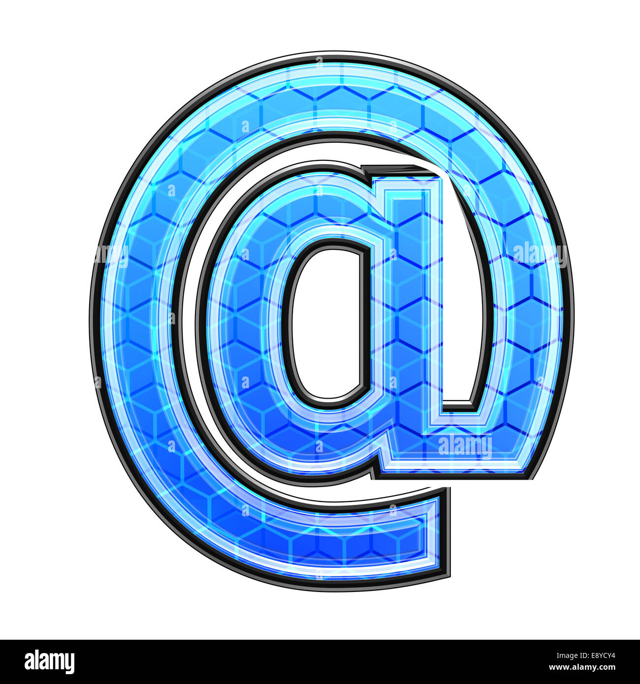 Abstract 3d letter Stock Photo - Alamy
