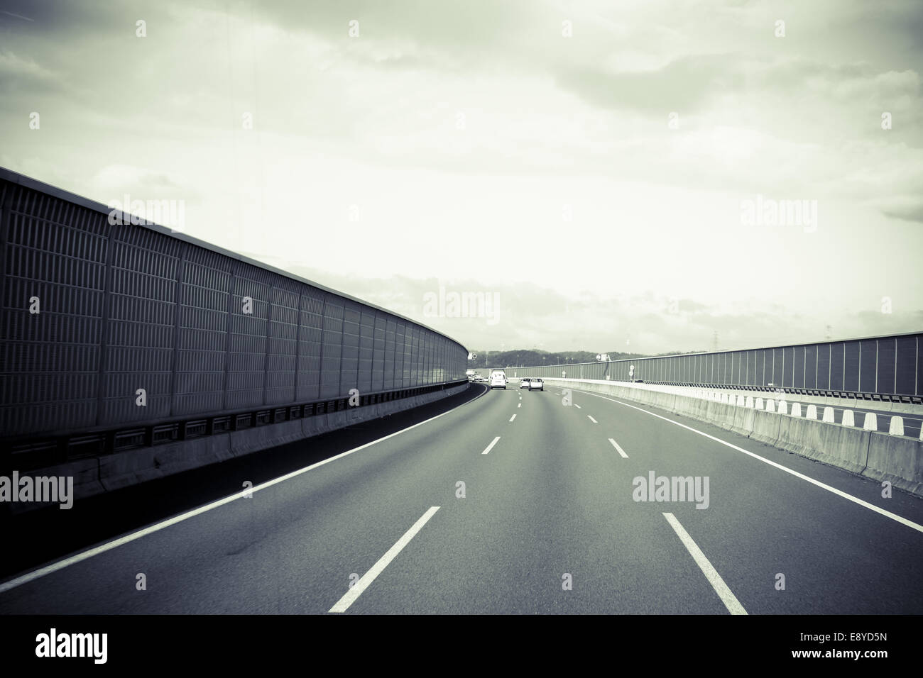 Aerial view scenic autobahn hi-res stock photography and images - Alamy
