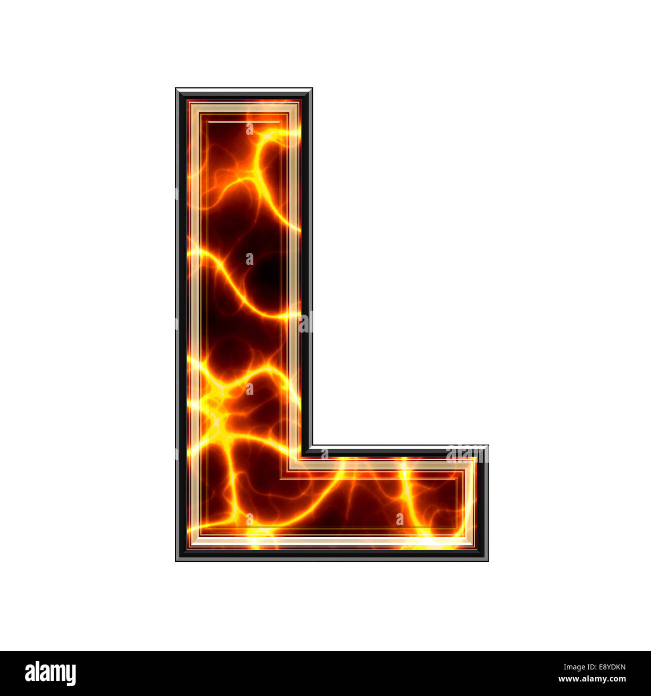 3d electric letter -L Stock Photo - Alamy