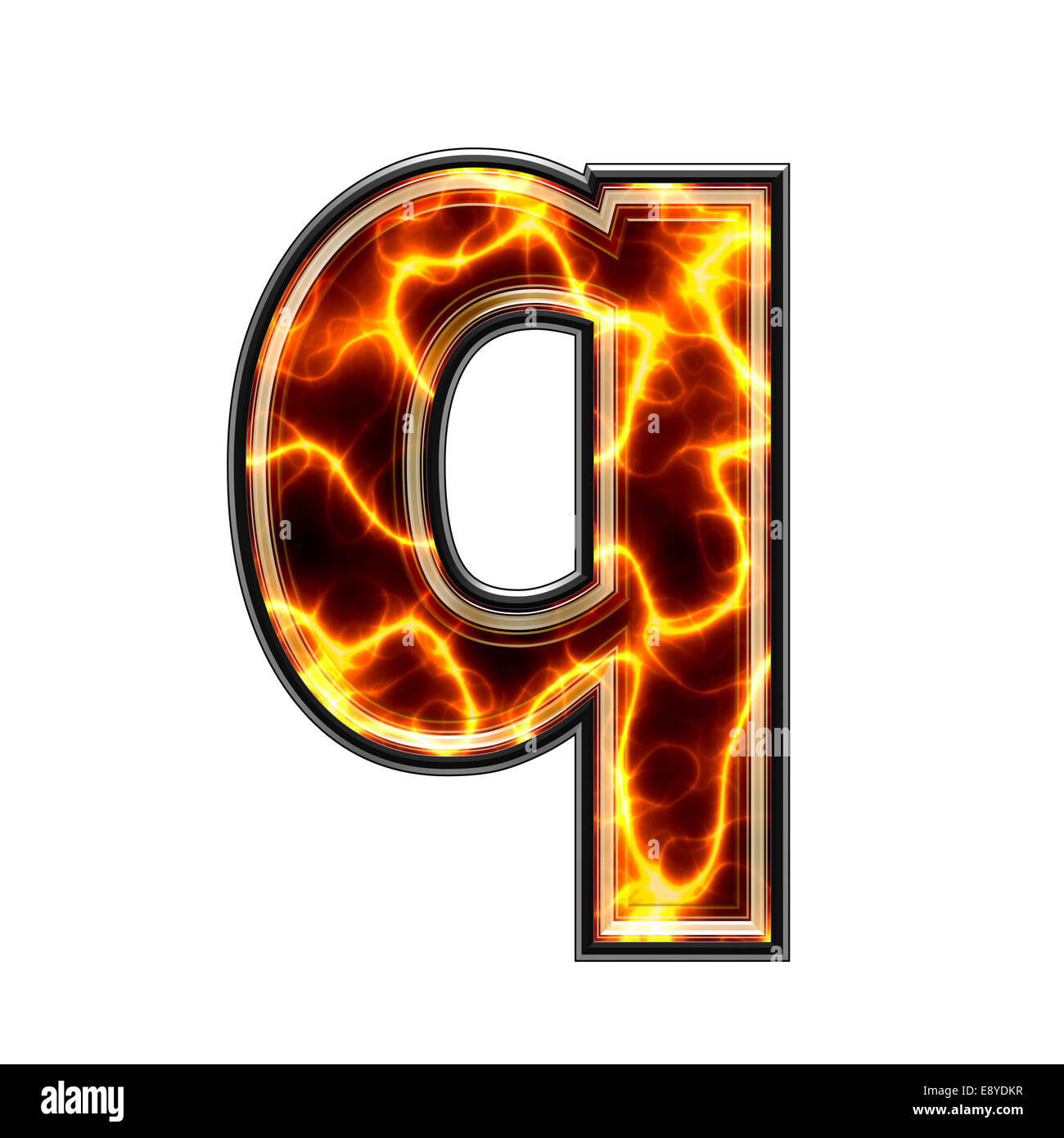 3d electric letter - Q Stock Photo - Alamy
