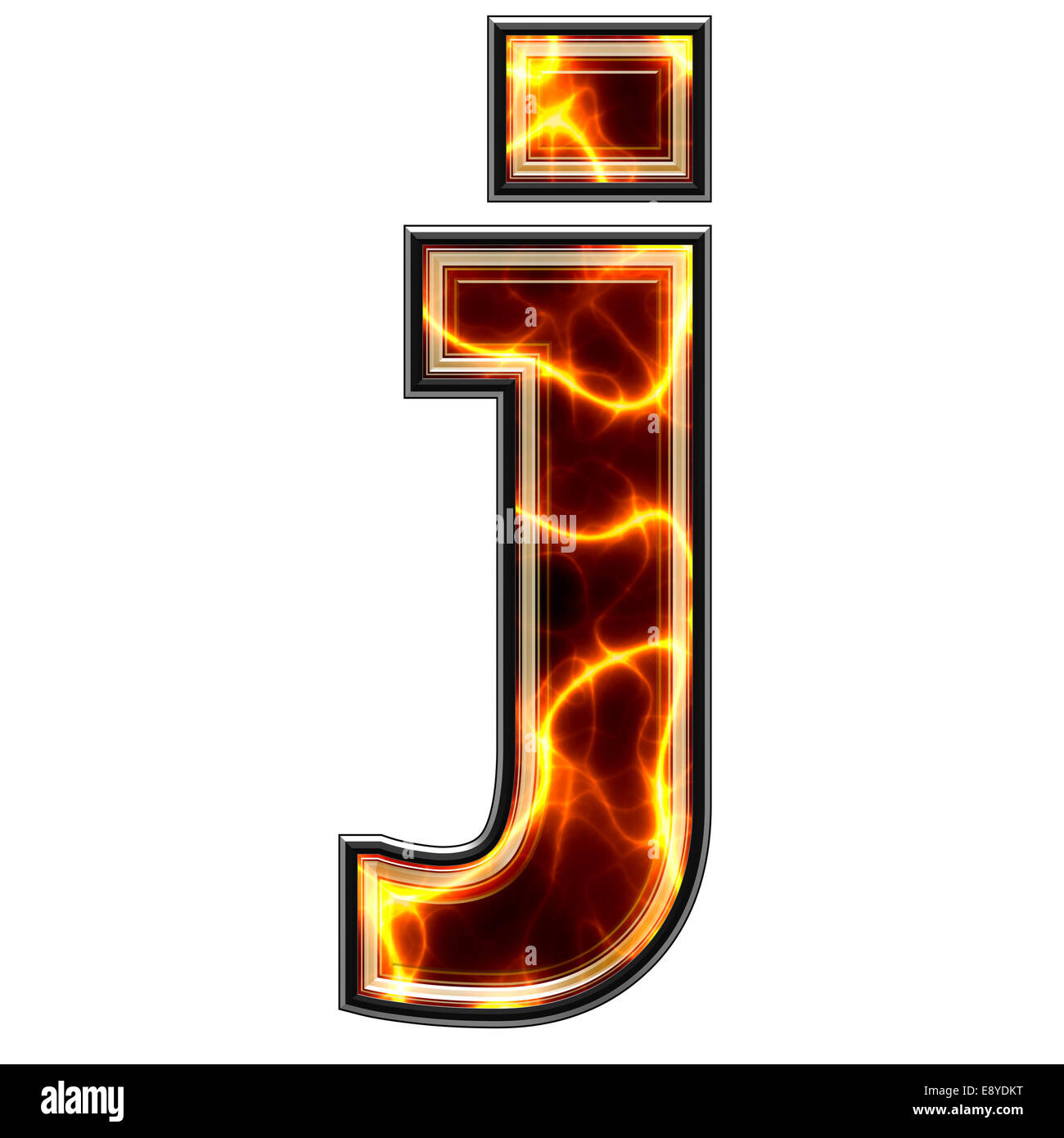 3d electric letter - J Stock Photo - Alamy